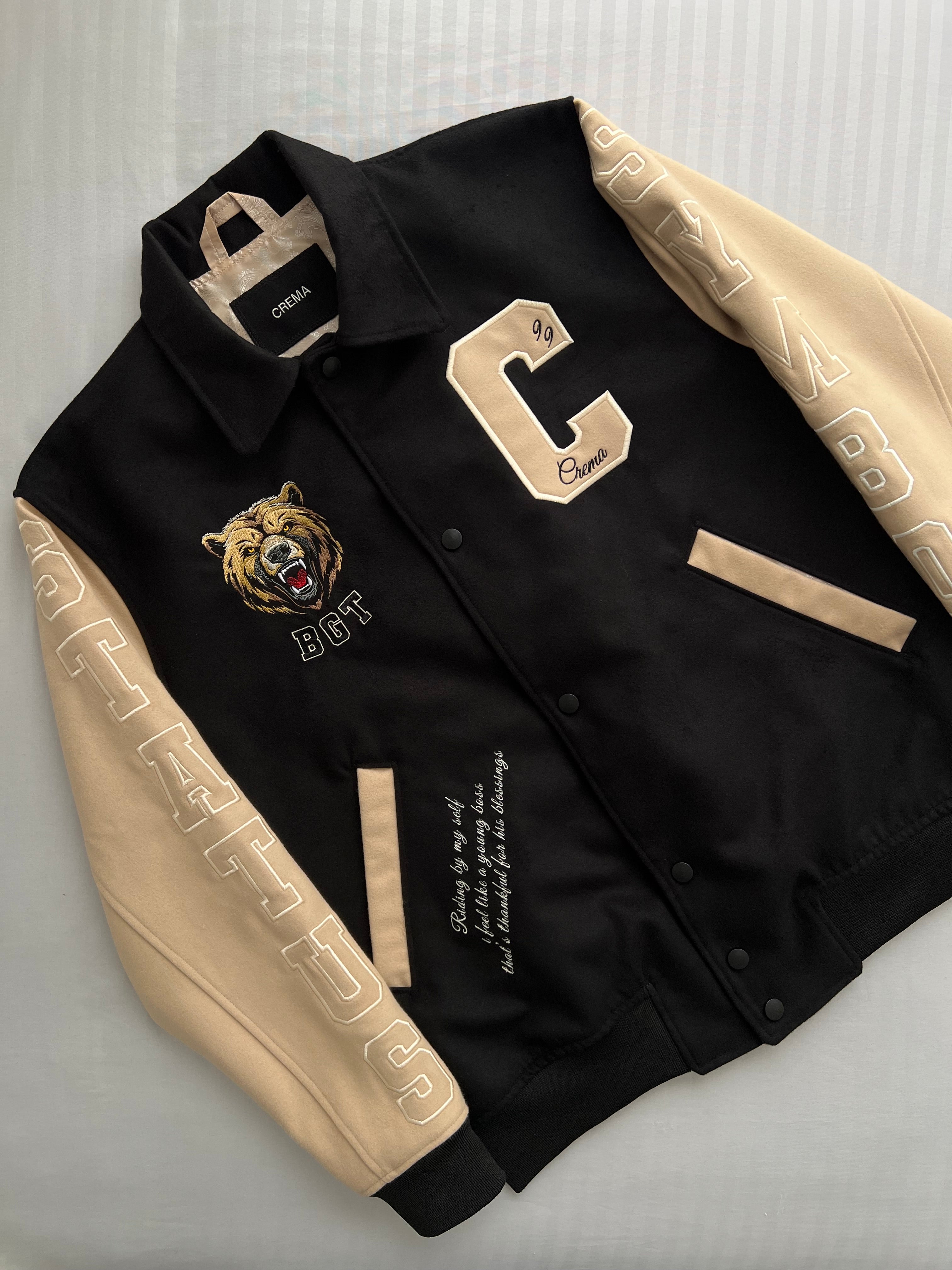 Varsity Jacket "STATUS SYMBOL" – CREMA
